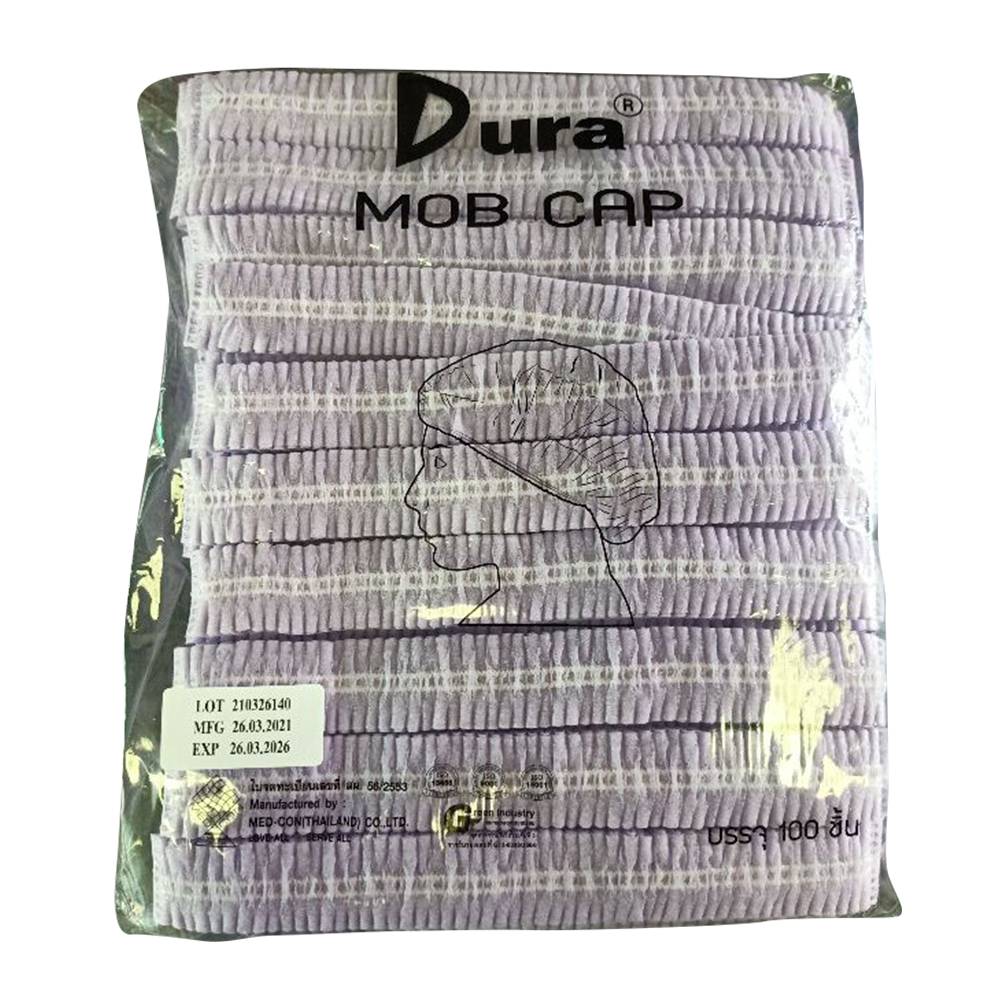 Dura Mop Cap Dura Mop Cap, white (100 pieces/pack) | Allgenhealth