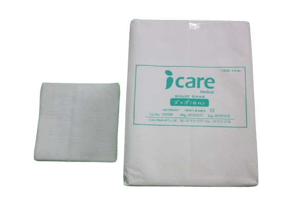GUAZE SWAB 3"X3" X 8 PLY (100 PCS/PACK) | Allgenhealth