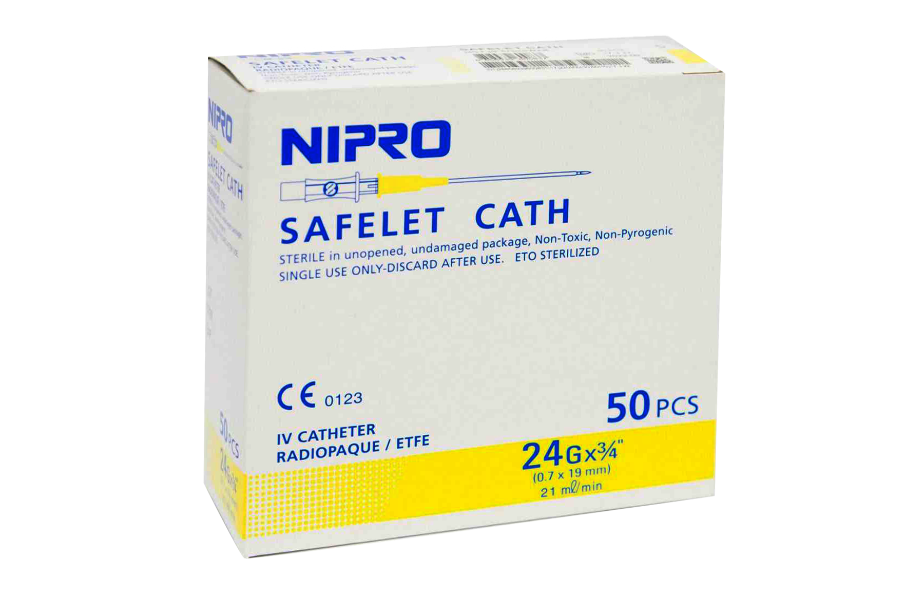 NIPRO IV. CATHETER # 24 X 3/4" เข็มเมดิคัท 24G | Allgenhealth